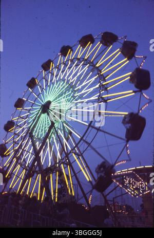 The Sky Diver ride at the Ohio State Fair, introduced in 1978, is a ...