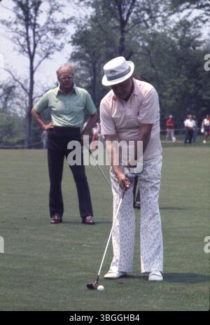 Former President Gerald Ford prepares to hit a golf shot during the ...