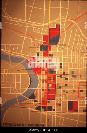 This color-coded zoning map of downtown Columbus, dated May 1980, was ...