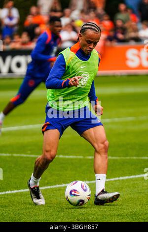 ZEIST, NETHERLANDS - JUNE 8: Xavi Simons of The Netherlands during a ...
