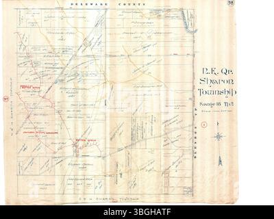 The 1920s Franklin County Township Drainage Maps feature drainage ...