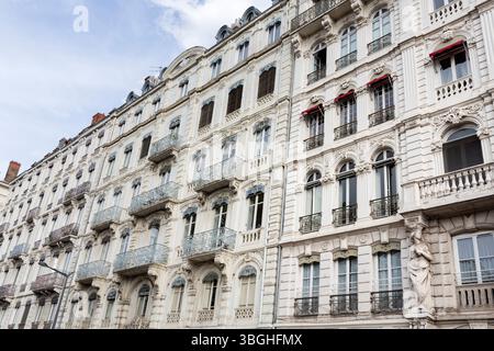 Historic residential buildings in Lyon, France Stock Photo - Alamy