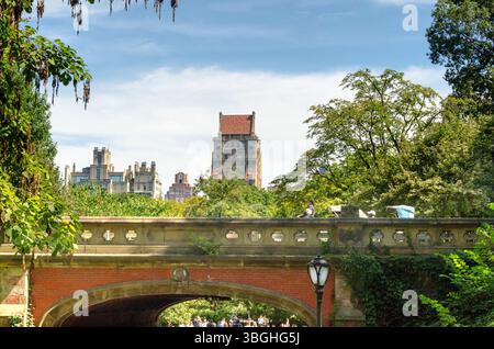 Central Park, (New York.) Drip Rock in the Ramble.. Edward and Henry T ...