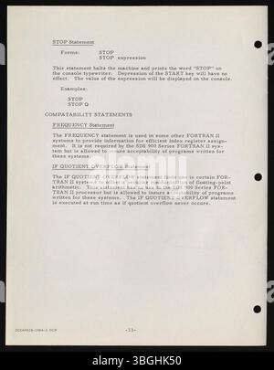 Instructions for the Beckman/SDS Hybrid Fortran II system from 1964 ...