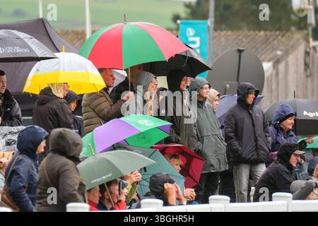 People in the rain at Royal Cornwall Show at the Royal Cornwall ...