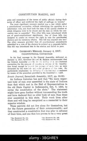 This page from 'Vol. 4, Constitution Making in Indiana' (1994) presents ...