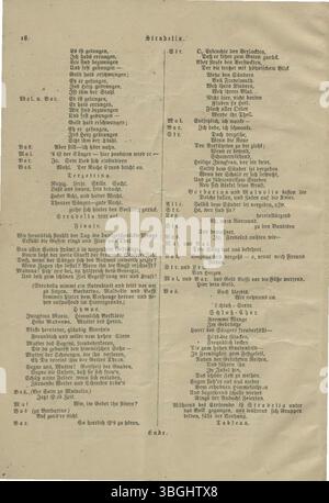 The libretto of *Stradella* by the Indianapolis Maennerchor, performed ...