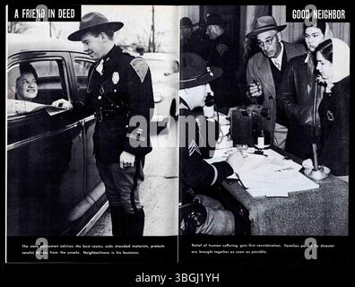 This pamphlet from 1949 highlights the Indiana State Police, showcasing ...