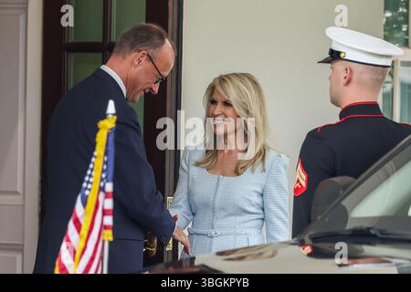 Monica Crowley, Chief of Protocol of the United States, arrives before ...
