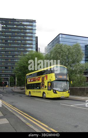 MANCHESTER Bee Network buses Stock Photo - Alamy