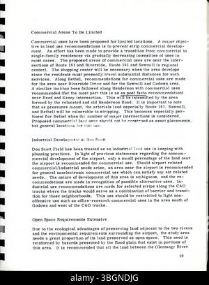 This page of the Don Scott Field Area Plan presents a detailed proposal ...