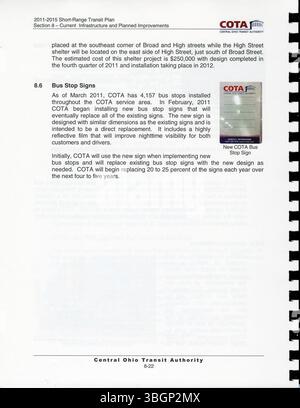 This section of the COTA Short-Range Transit Plan provides an in-depth ...