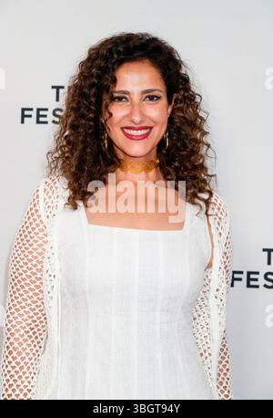 Hanan Motawie on the red carpet during the Happy Birthday Tribeca Film ...