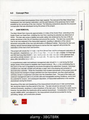 This feasibility study recommends removing the Main Street Dam to ...
