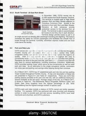 The plan for 2011-2015 examines the central Ohio transit market and ...