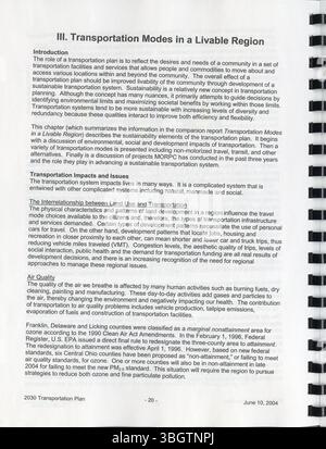 The 2030 Regional Transportation Plan by MORPC outlines strategies for ...