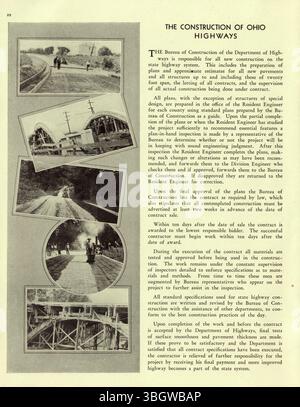 The 1931 Ohio Highway Guide, compiled by the Traffic Bureau, offers ...