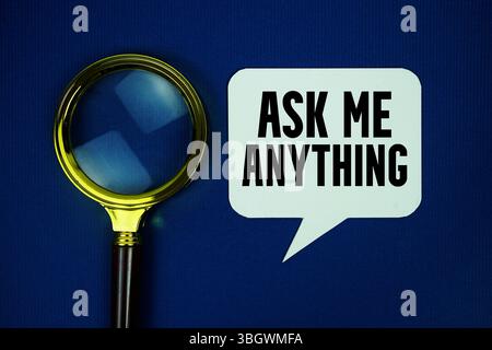 AMA ask me anything symbol. Concept words AMA ask me anything on wooden ...