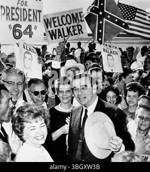 Former Maj. Gen. Edwin A. Walker, center, appears at a news conference ...