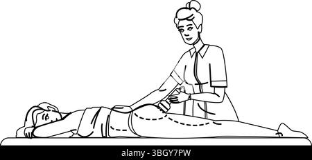 tuck body contouring vector. cellulite fat, removal noninvasive ...