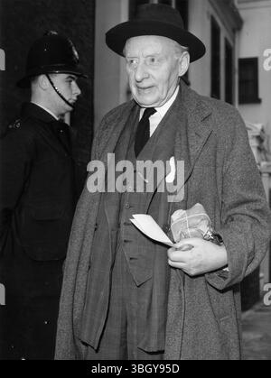 Sir Winston Churchill's doctor, Lord Moran. 20 February 1958 Stock ...