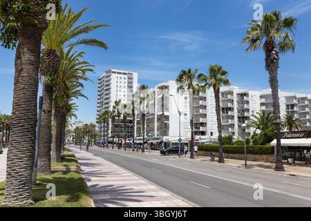 Shops and hotels pictured along the strip at the popular resort of ...
