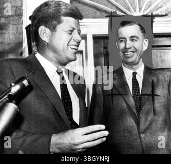 President-elect John F. Kennedy and former postmaster general James A ...