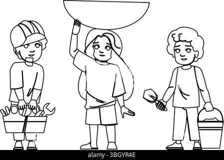exploitation child labor stop vector. slavery work, poverty anti ...