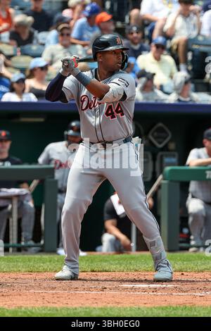 Detroit Tigers' Justyn-Henry Malloy hits a single against the Boston ...