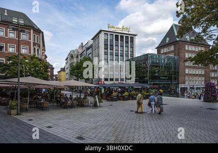 Aachen, Germany, July 26, 2024 - The Friedrich Wilhelmplatz, a ...