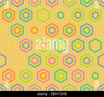 Honeycomb mosaic hexagons background. Plain hexagon grid with bold ...