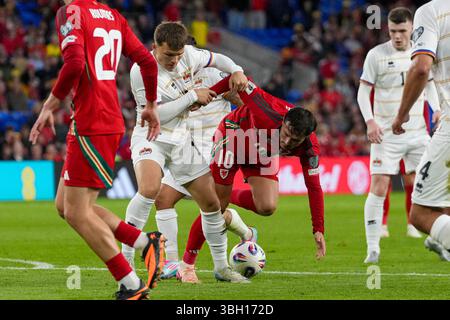 Wales' Liam Cullen during the FIFA World Cup European Qualifying match ...