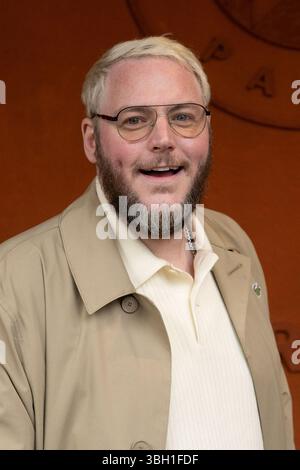 Igor Gotesman take a pose at Roland Garros for the French open on June ...