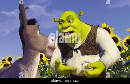 Film Stills from "Shrek" Shrek, Donkey, Princess Fiona, Lord Farquaad ...