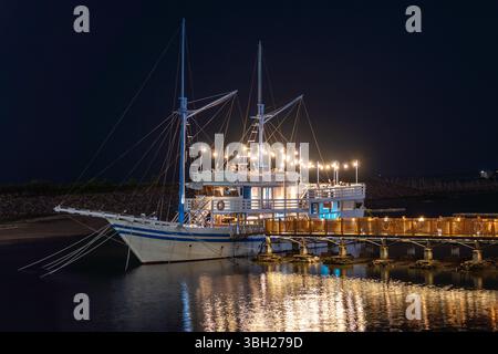 Jakarta, Indonesia - February 9, 2025: Talassa Phinisi Boat is a ...