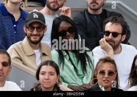 Antoine Gouy and Kaba Fanta attend the 6rd day of the Roland-Garros ...