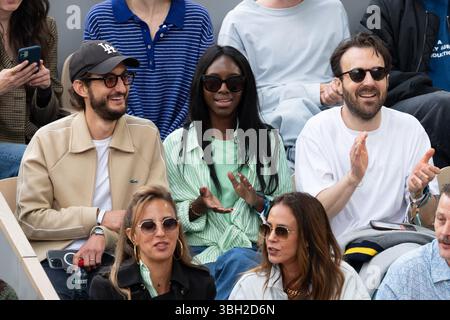Antoine Gouy and Kaba Fanta attend the 6rd day of the Roland-Garros ...