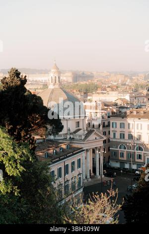 Landscape from Pincio in Rome Stock Photo - Alamy