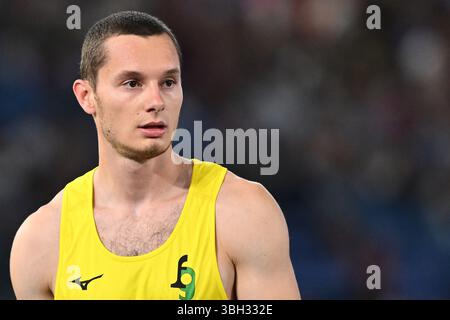 Filippo Tortu (ITA) competes in 100m men during the IAAF Diamond League ...