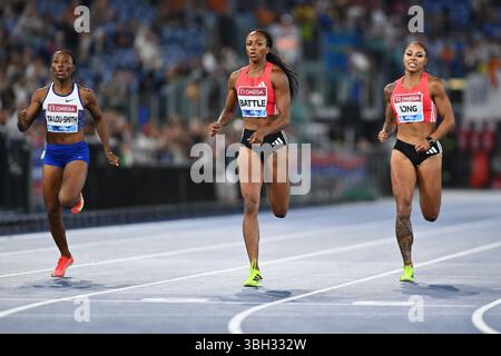 Anavia BATTLE (USA) competes in 200m Women during the IAAF Wanda ...
