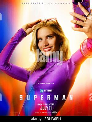 SUPERMAN, US character poster, Sara Sampaio as Eve Teschmacher, 2025 ...
