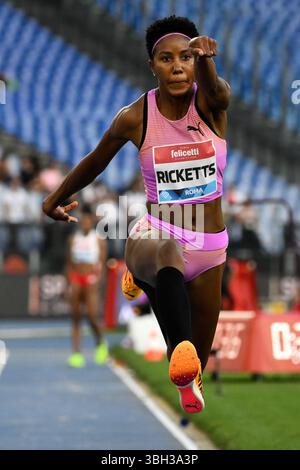 Shanieka Ricketts of Jamaica competes in the women's triple jump ...