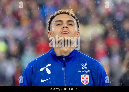 Oslo, Norway, 1 June 2026, Antonio Nusa celebrating scoring a goal at ...