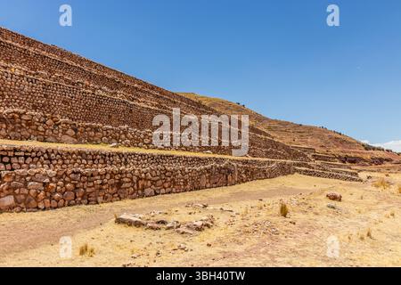 Terraces of Pukara Archaeological Complex, Peru Stock Photo - Alamy