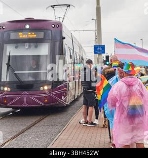 Blackpool Pride Parade 2225 along the Promenade,UK.Colourful Blackpool ...