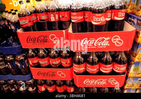 Copenhagen/ DenmarK/07 june 2025/ Coca cola bottle for sale danish ...