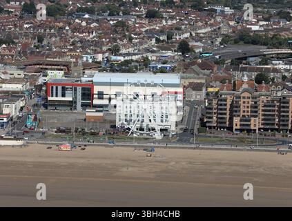 Aerial view of the Seafront at Weston-Super-Mare Stock Photo - Alamy