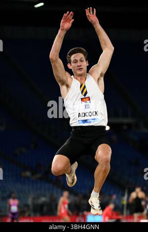 Liam Adcock of Australia competes in the long jump men competition at ...