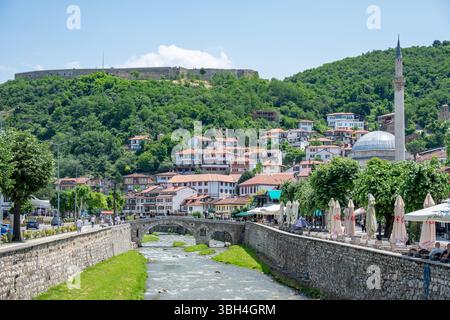 Old Stone Bridge over Prizren Bistrica River, Prizren, Kosovo Stock ...