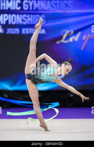 Stiliana Nikolova (Bulgaria), All around Hoop during the 2025 Rhythmic ...